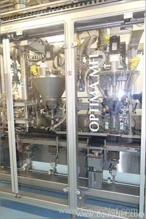 Optima Packaging MFL Volumetric And Auger Dosing Bottle Powder Filling ...