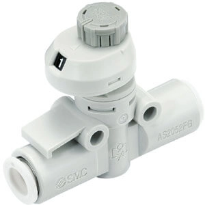 SMC | AS-FS Series, Speed Controller with Indicator/In-line Type ...