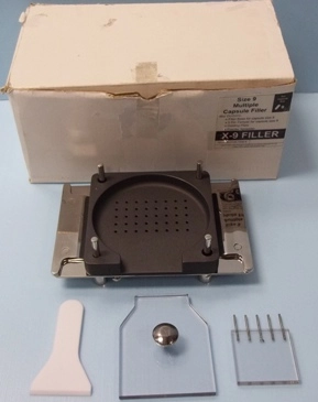TORPAC X-9 FILLER, MULTIPLE CAPSULE FILLER FOR SIZE 9 CAPSULES, MODEL ...