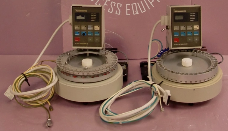 DYNATECH PRECISION SAMPLING, GC-411V AUTO SAMPLER ON MOUNTS, #1: 9483-390, #2: 21623:-0307,RPM ...