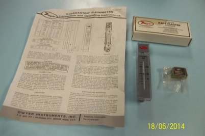 DWYER RATE MASTER FLOW METER SERIES RMA, CAT NO RMA-11, MAX PRESSURE ...