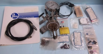 PARR INSTRUMENT COMPANY PARR REACTOR TOP WITH STIRRER AND GAUGE NO ...