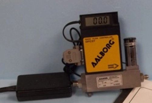 AALBORG MASS FLOW METER WITH MASS FLOW CONTROLLER MODEL: GFC37 ...