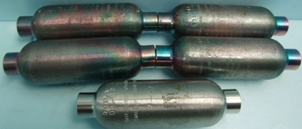 SWAGELOK SAMPLE CYLINDER 75 ML PRESSURE BOMB DOT-3E1800 304L-HDF4-75 ...