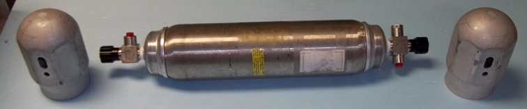 SWAGELOK SAMPLE CYLINDER DOT-3A1800, N66053 OLEK002 304L-HDF8-2250-T ...