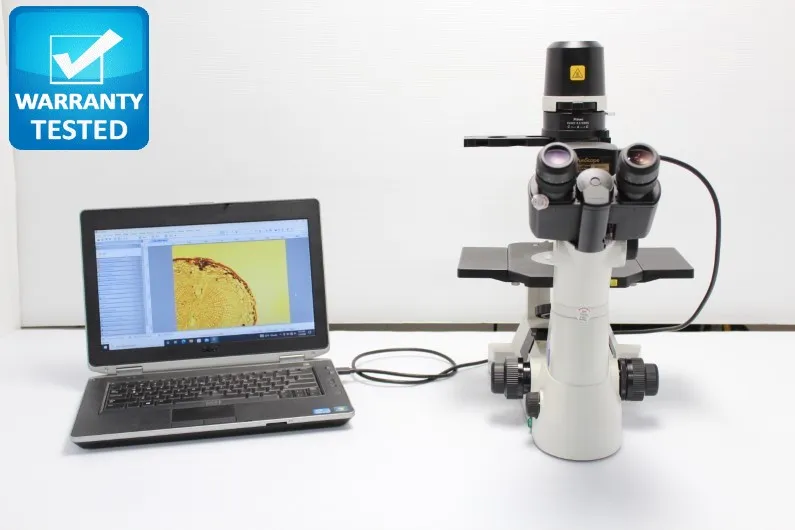 Nikon TS100-F Inverted Phase Contrast Microscope Pred Ts2 - AV | LabX.com