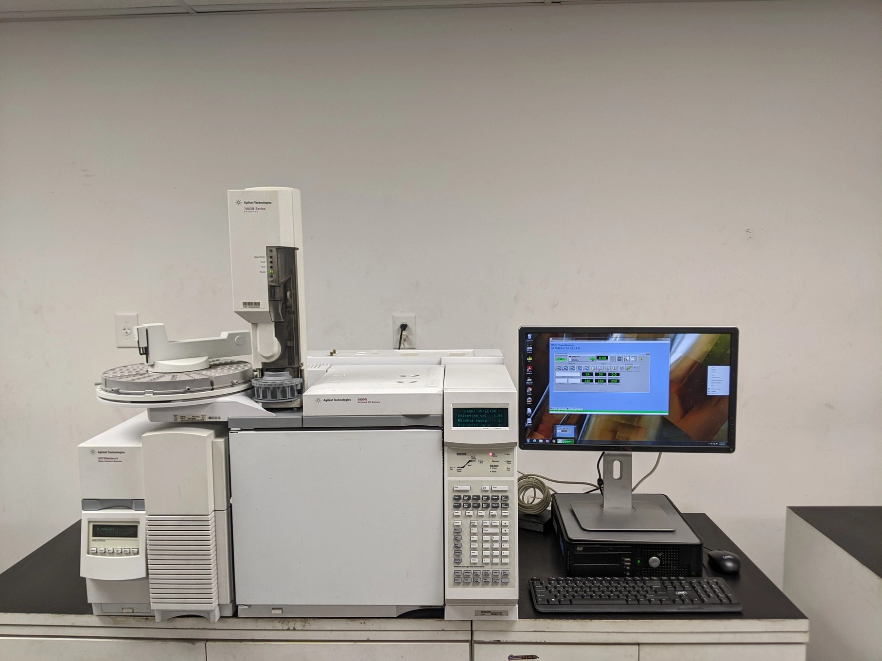 Agilent 6890N, 5973N GC-MS with 7683 Autosampler, Tested, Working ...