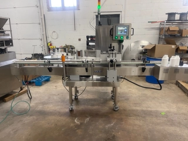 CVC 302C Inline Pressure Sensitive Wrap Around Bottle Labeler | LabX.com