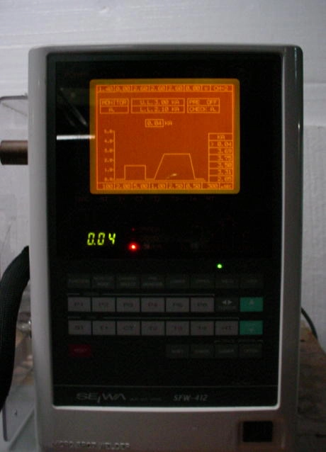 Seiwa SFW-412, linear DC welding power supply with VH-25A air head, VB-S dual pressure follow up ...