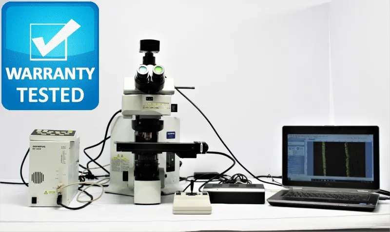 Olympus BX61 Brightfield Fluorescence Motorized Microscope Unit 6 Pred ...