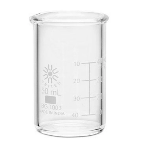 United Scientific 50 ml Beakers, Low Form, Heavy Duty BG1003-50 | LabX.com