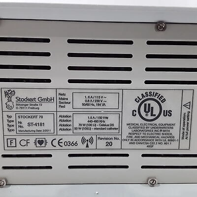 BioSense Webster Stockert 70 RF Generator | LabX.com