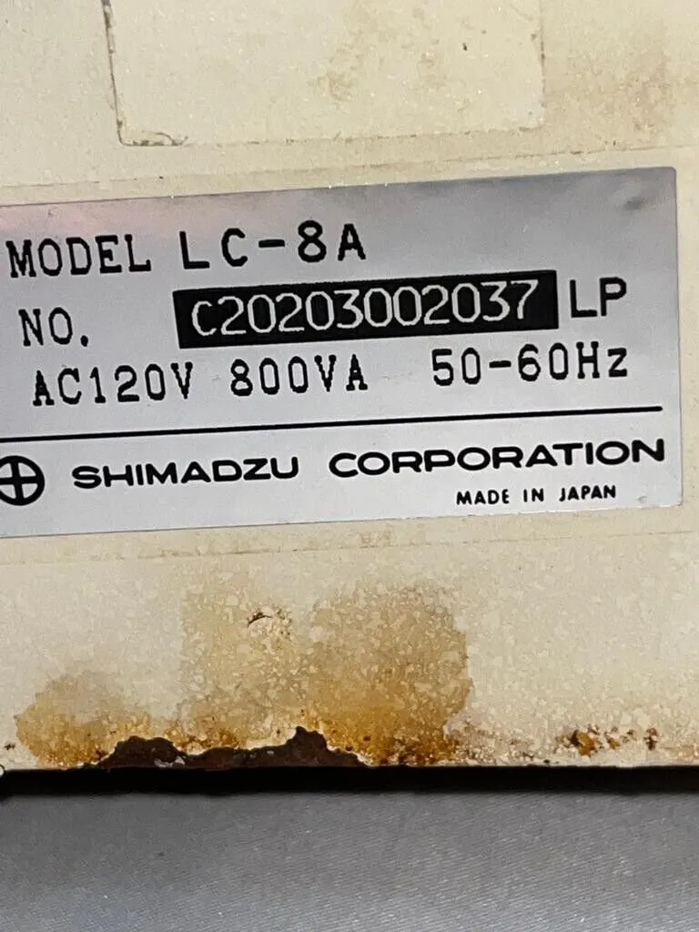 Shimadzu LC-8A HPLC preparative pump chromatography liquid high prep pressure | LabX.com