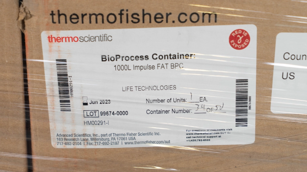 Thermo 1000L Impulse FAT BPC BioProcess Containers - Quantity 7 | LabX.com