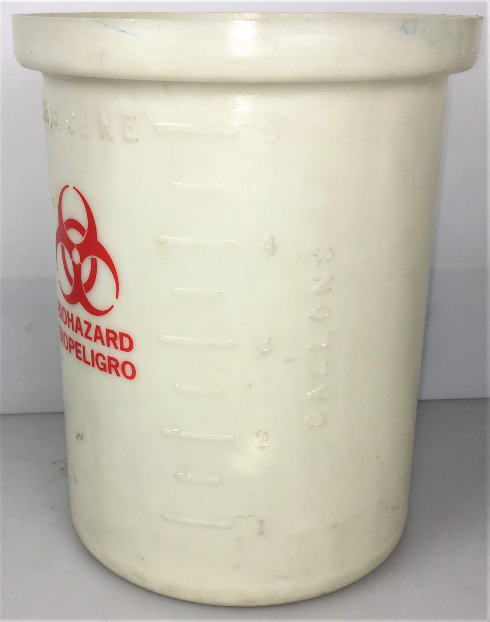 Nalgene 6370-0005 Biohazardous Waste Container - 18.9L (5 Gallon ...