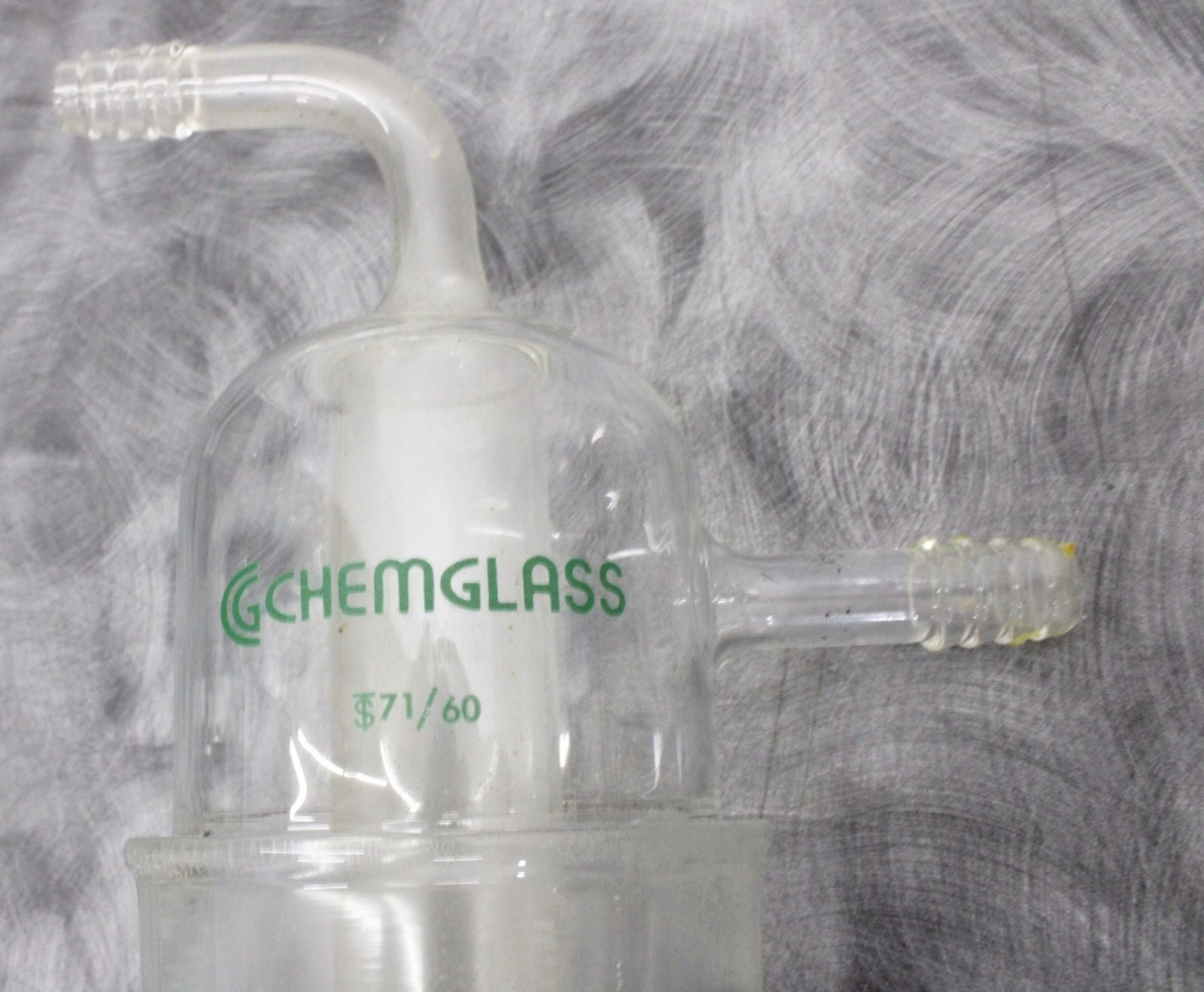 Chemglass Laboratory Bubbler, Airfree, Schlenk 71/60, Barbed Ports ...