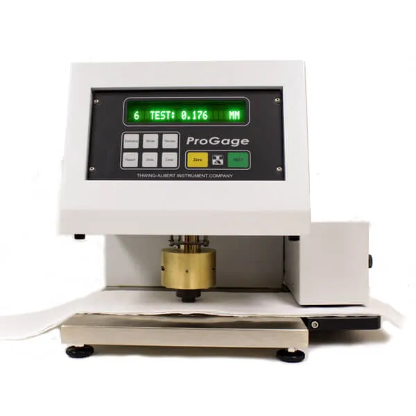 Thickness Gauge Table Top Micrometer 40 mil Capacity and Sample Feeder ...