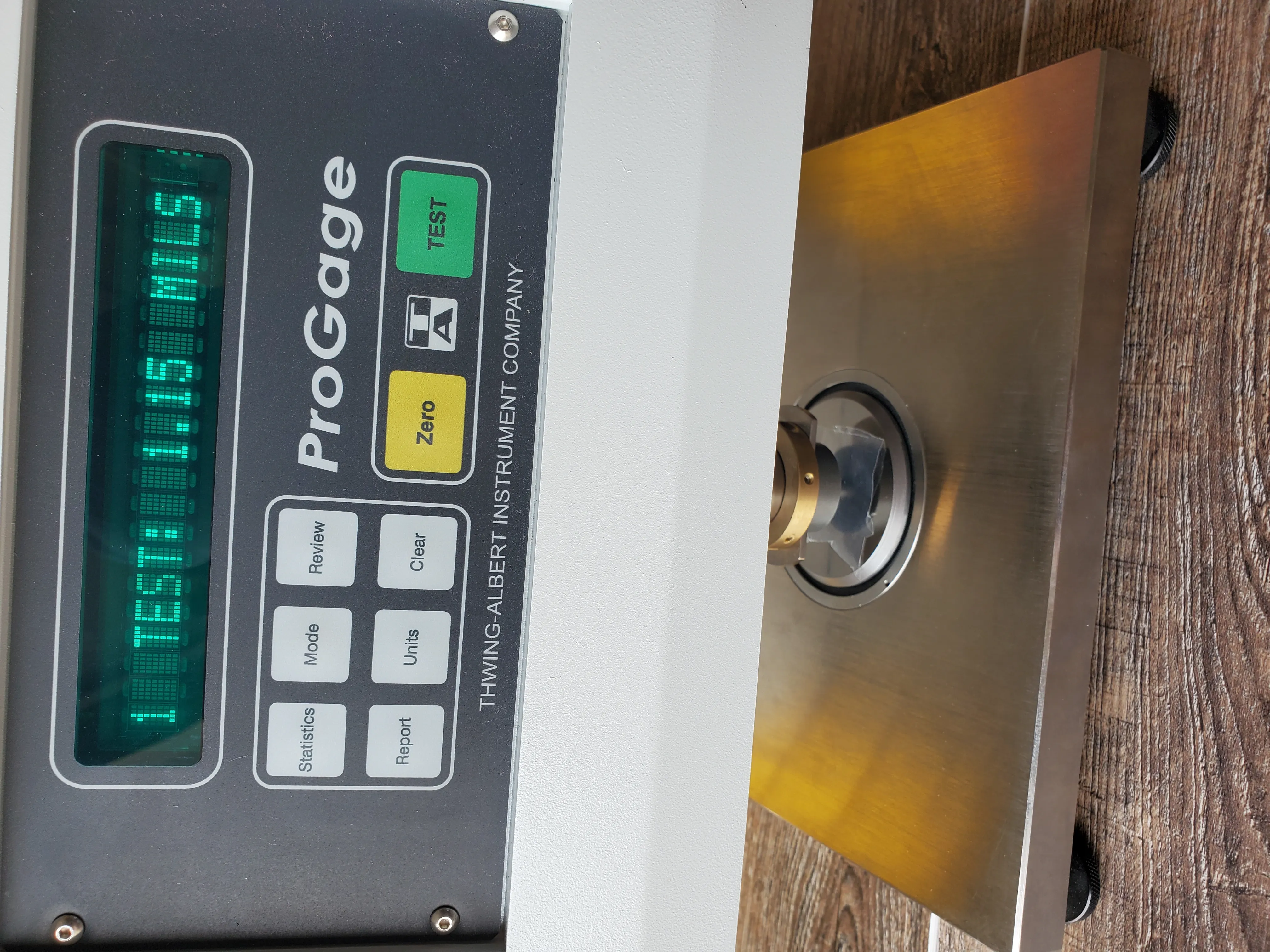 Thickness Gauge Table Top Micrometer 40 mil Capacity and Sample Feeder ...