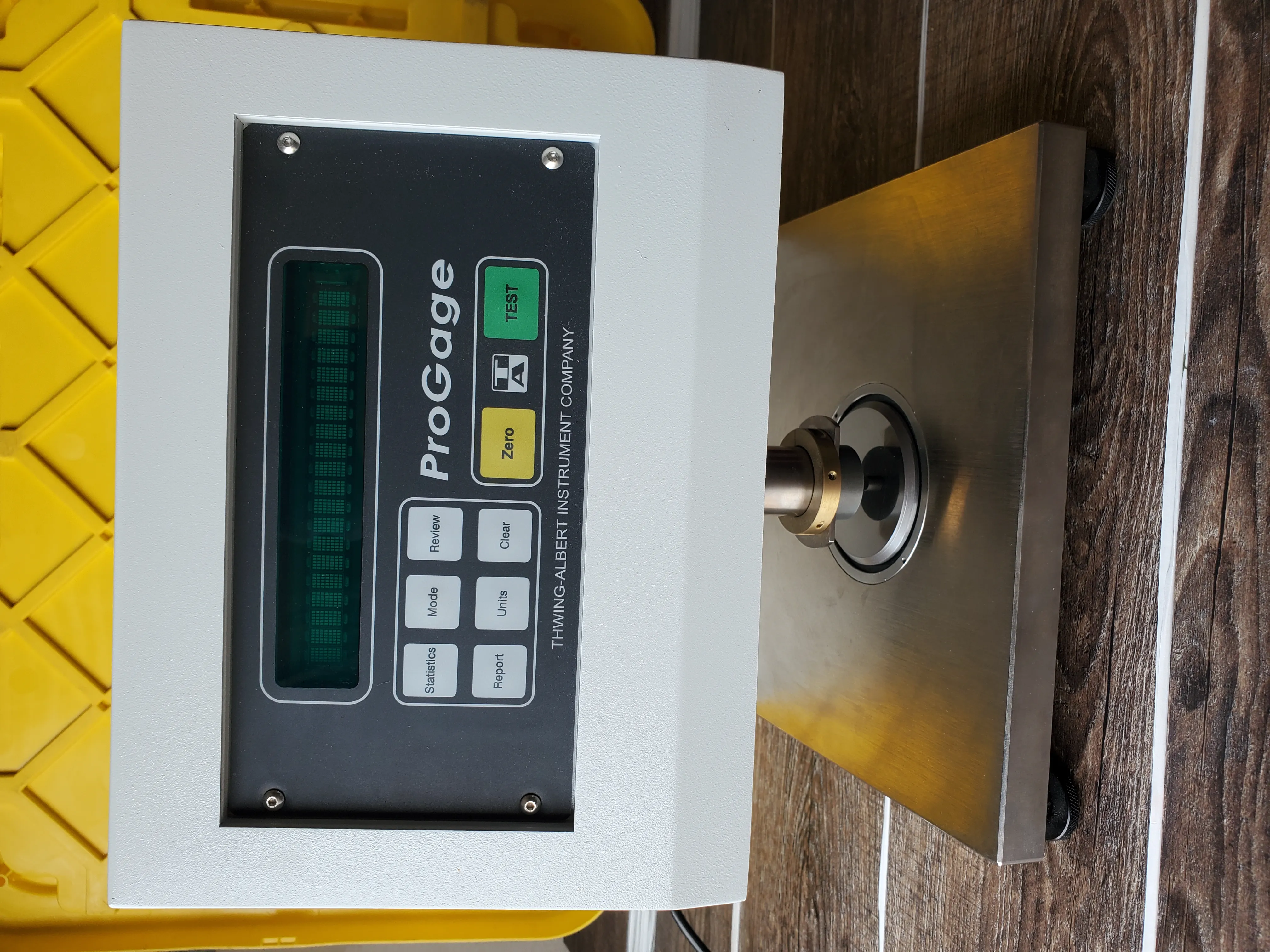 Thickness Gauge Table Top Micrometer 40 mil Capacity and Sample Feeder ...
