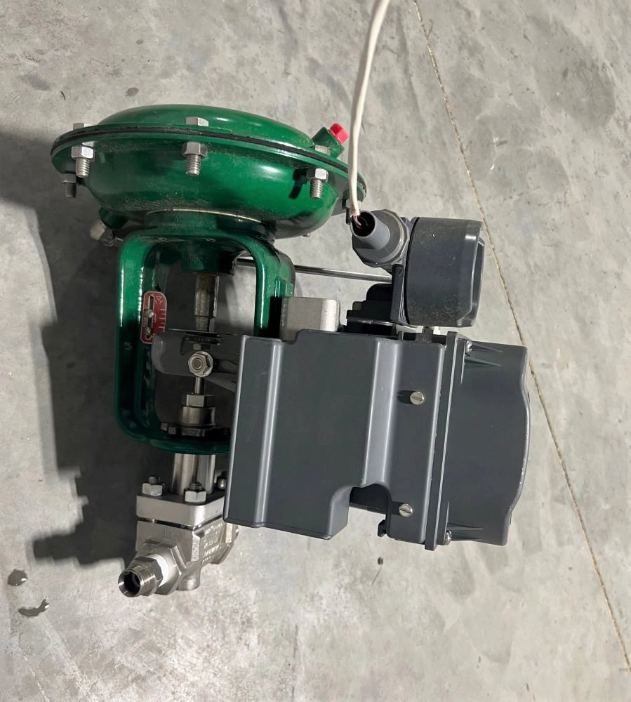 Fisher Diaphragm Control Valve w/ Positioner 32.24577S Series DVC600 ...