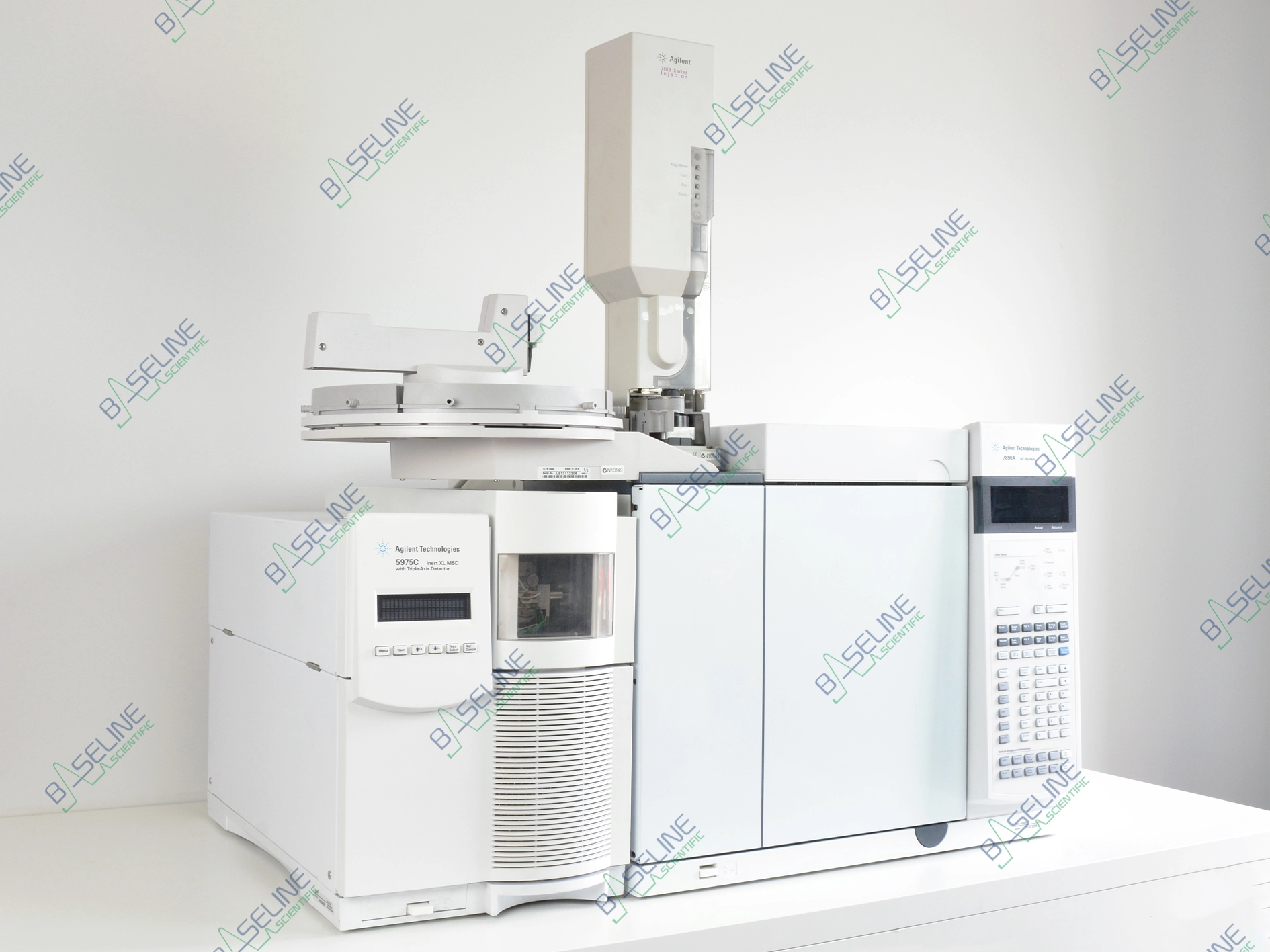 Agilent 7890A 5975C Diffusion Pump GCMS System / 7683 Autosampler ...