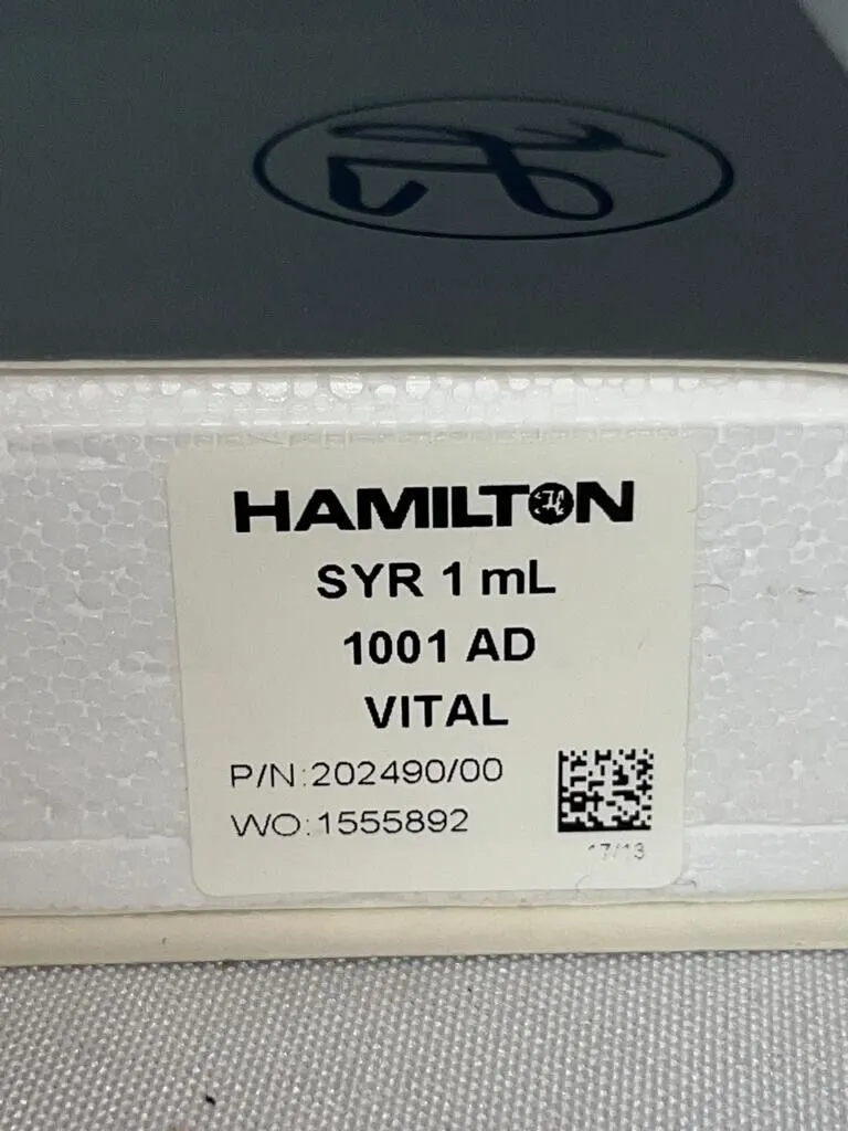 Hamilton 1 mL Syringe 1001 AD Vital | LabX.com