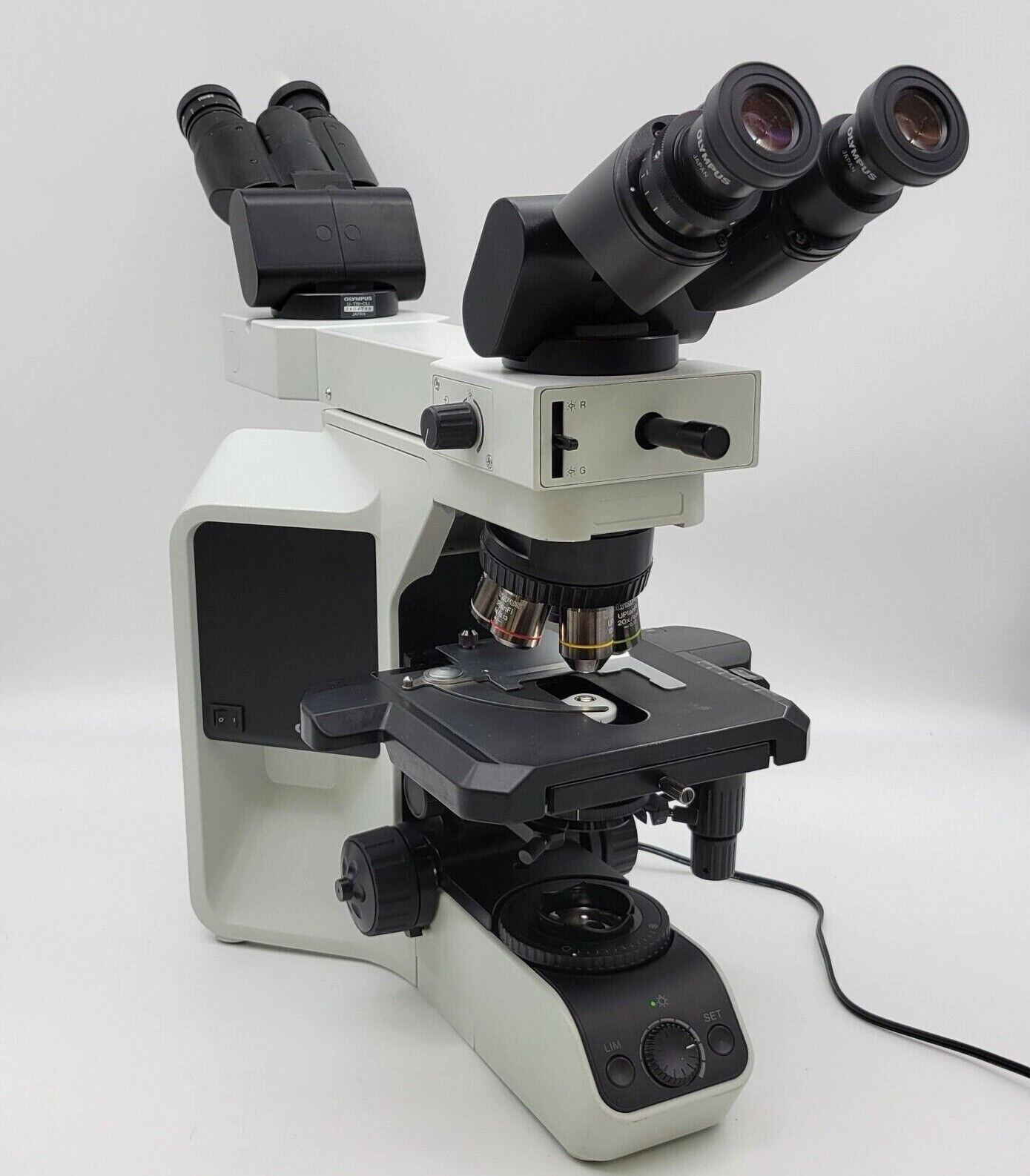 Olympus Microscope BX43 with Fluorites and Front to Back Bridge for ...