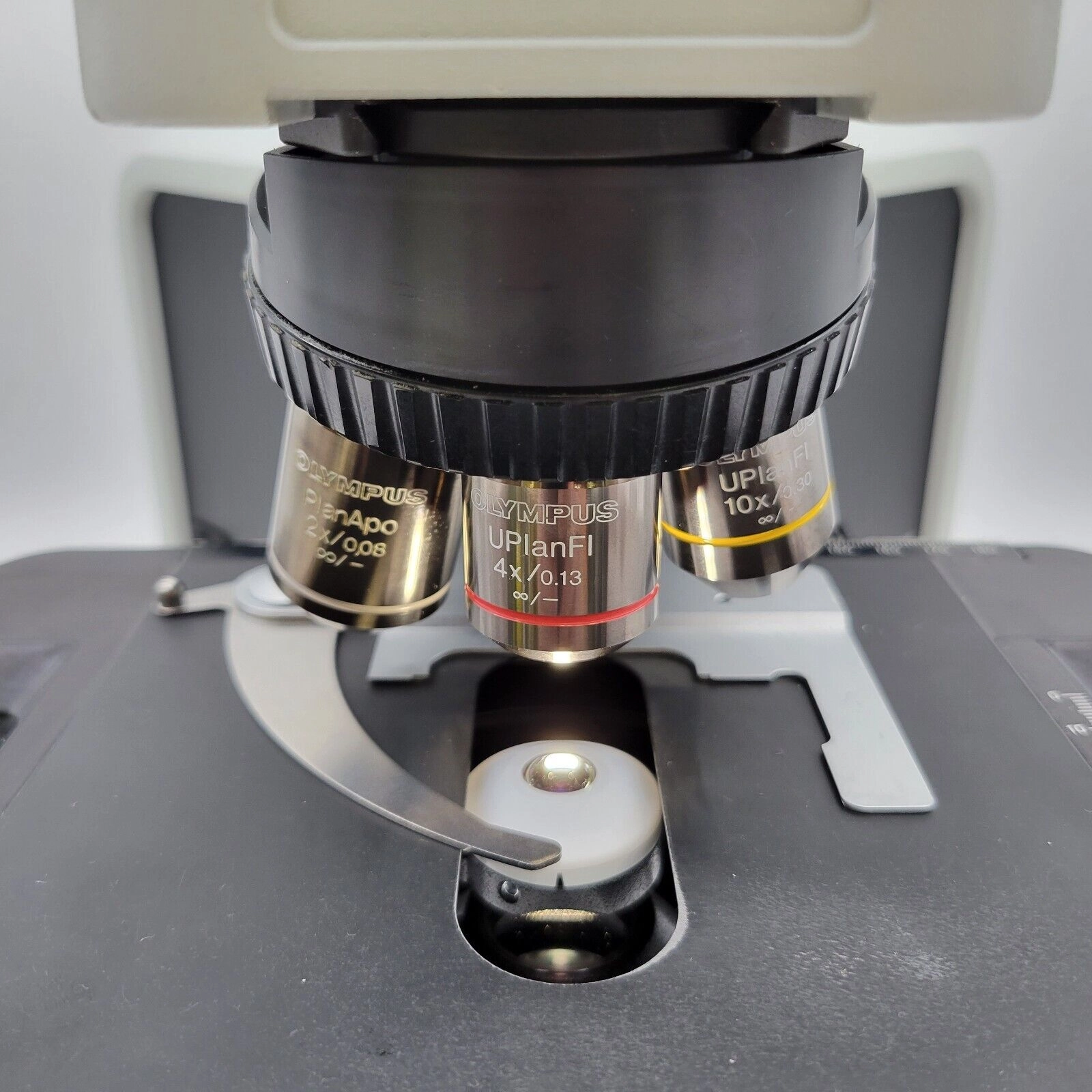 Olympus Microscope BX43 w/ Fluorites, Trinocular Head, & Dual Bridge ...
