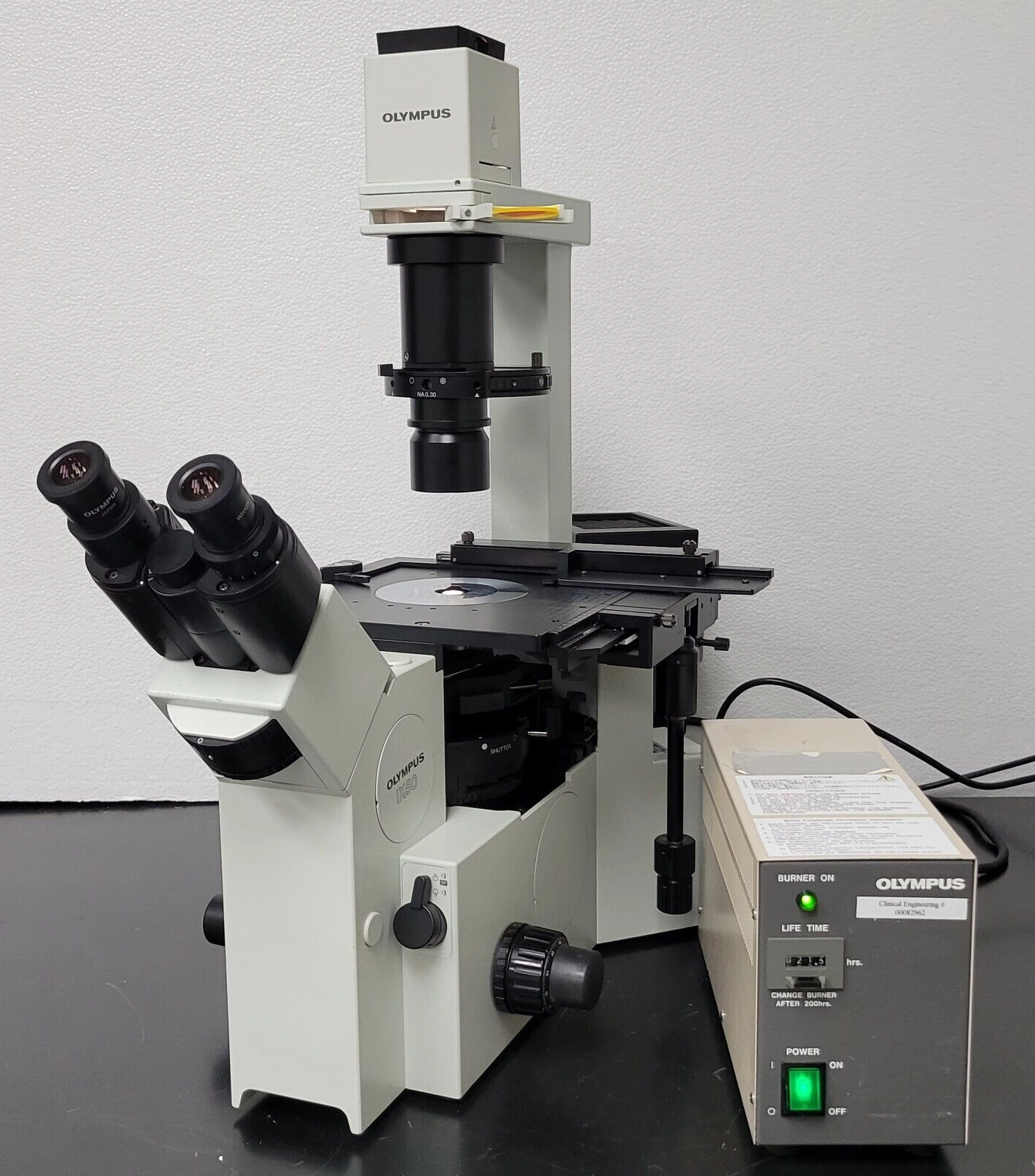 Olympus Microscope IX50 with Fluorescence, Phase Contrast, & Fluorite ...