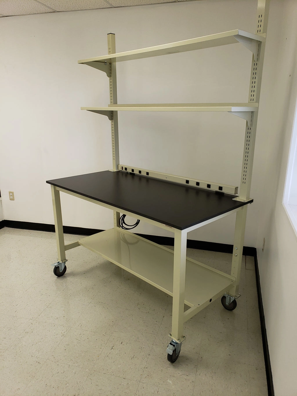 Adjustable height top shelves for Lab Tables | 6 foot Heavy Duty Lab ...