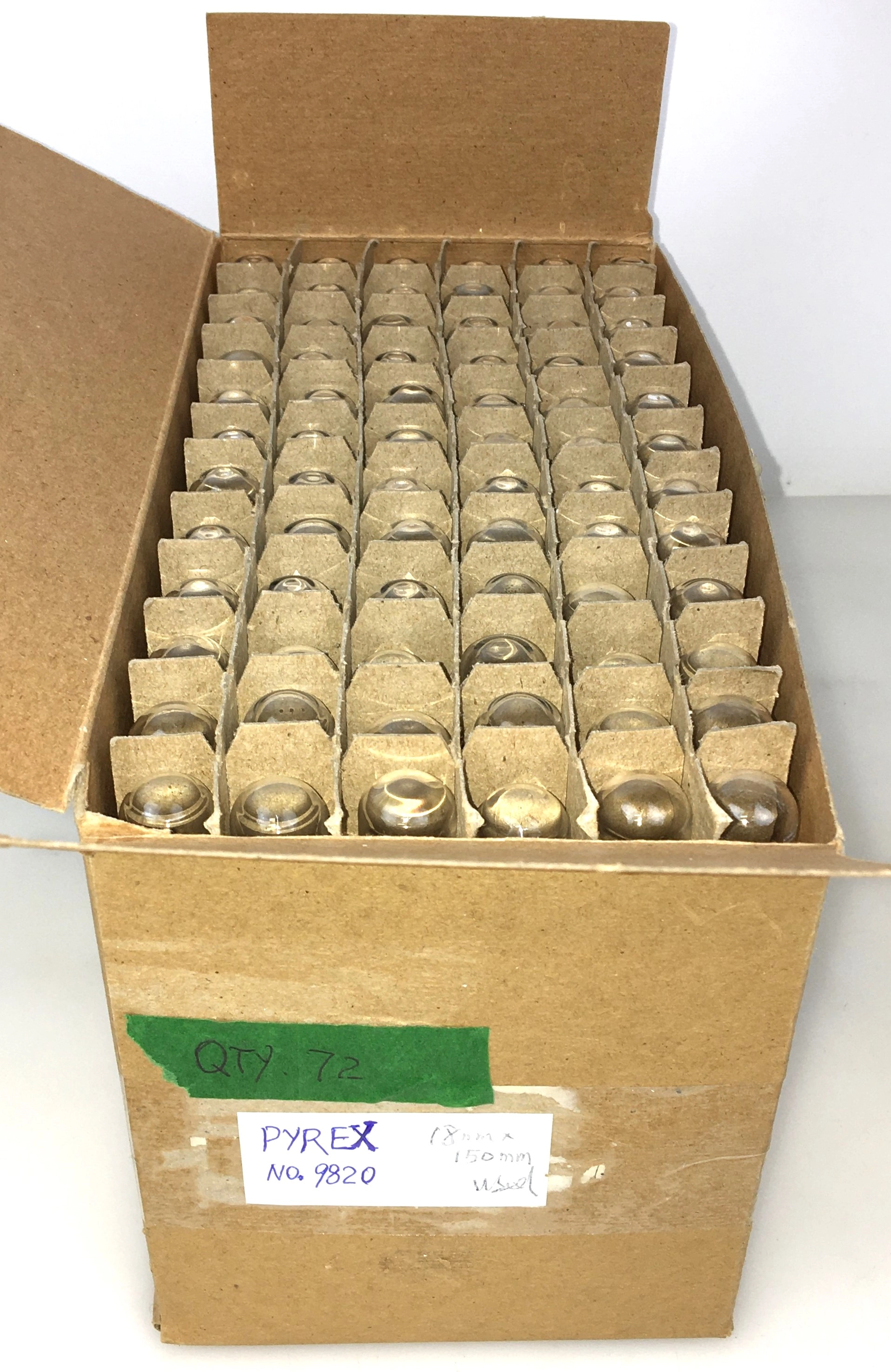 Corning PYREX 9820-18 (and Equivalent) Culture Tubes - 18 x 150mm (Box ...