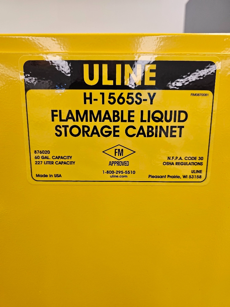 ULINE 60 Gallon Flammable Liquid Storage Cabinet | LabX.com