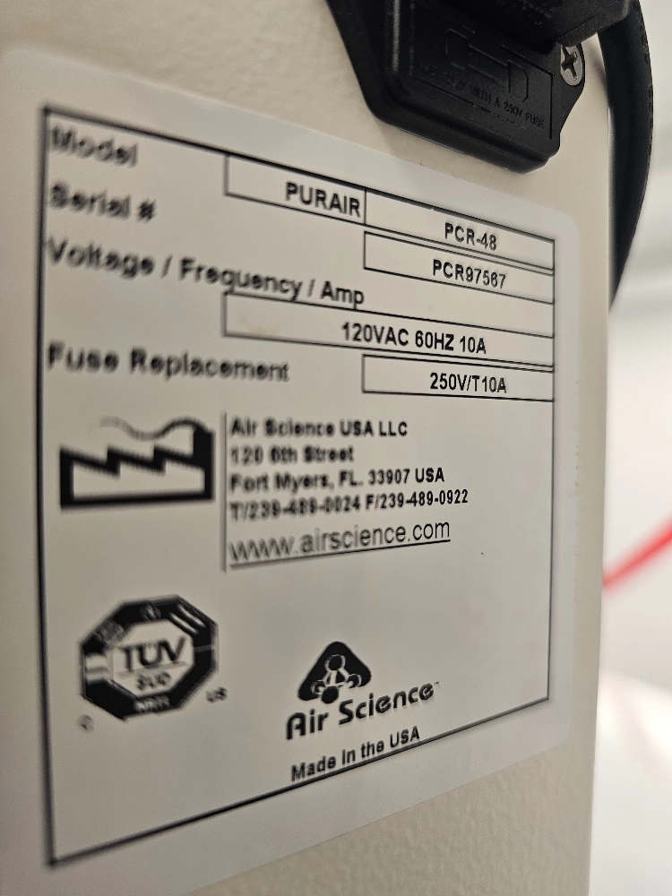 Air Science Purair PCR-48 Laminar Flow Cabinet | LabX.com