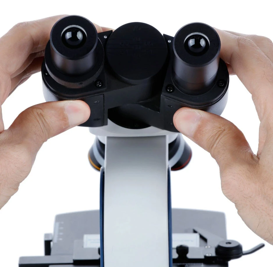 AmScope 40X-1000X dual LED, Ergonomic, Lab Binocular Compound Microscope w/3D Two-Layer ...