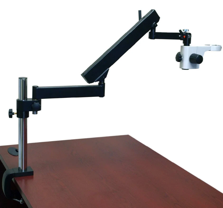 OMAX Articulating Arm Boom Stand With Table Clamp | LabX.com