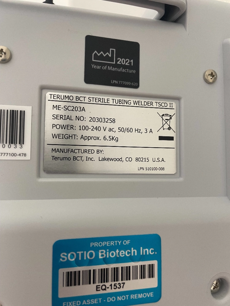 Terumo TSCD-II Sterile Tube Welder | LabX.com