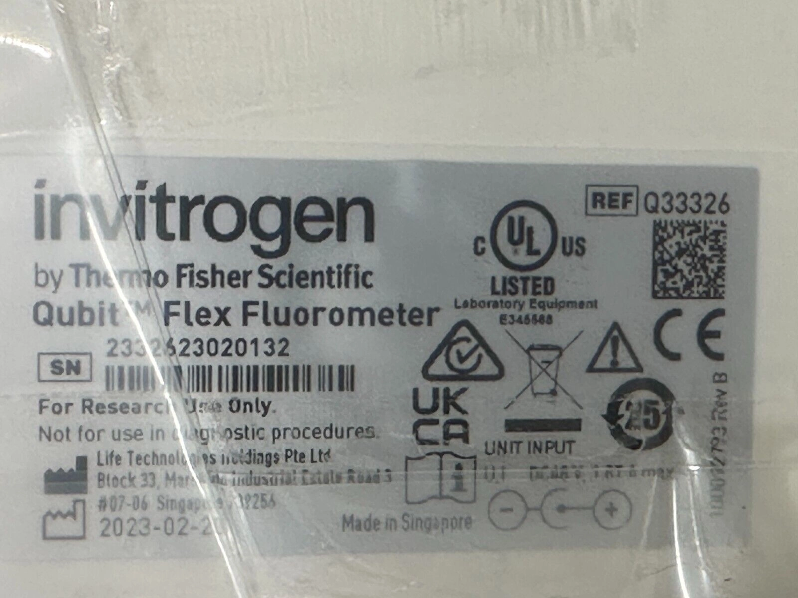 NEW Thermo Invitrogen Qubit Flex DNA RNA Oligo Ion | LabX.com