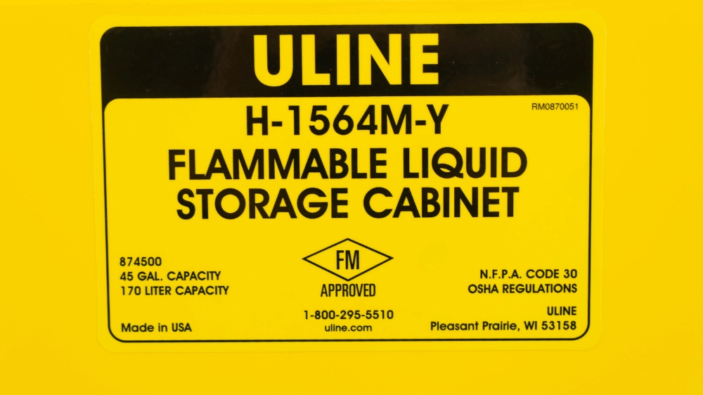 Uline 45 Gal Flammable Liquid Storage Cabinet | LabX.com