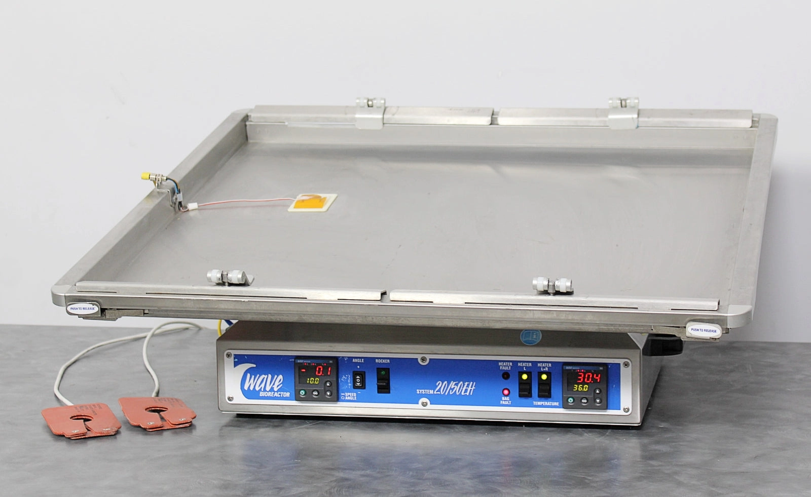 Wave Biotech Bioreactor 20/50EH Rocker w/ 50L Heated Wave Holder & 2 ...