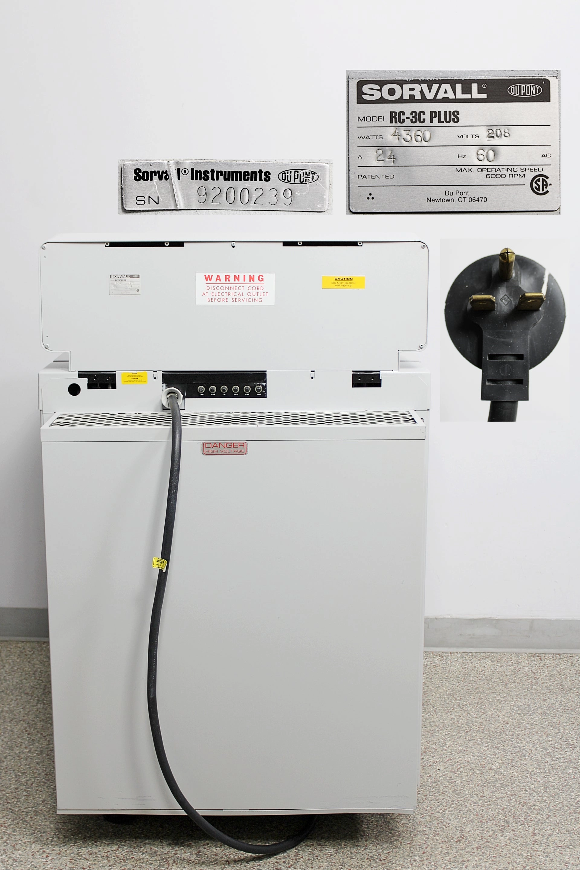 DuPont Sorvall RC-3C Plus Refrigerated High-Capacity Floor Centrifuge ...