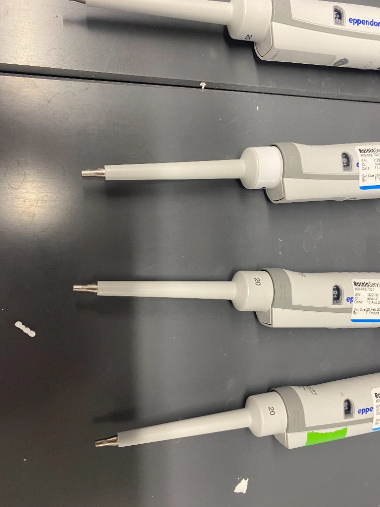 Eppendorf research Plus 20ul Single Channel Pipettes - Quantity 7 ...