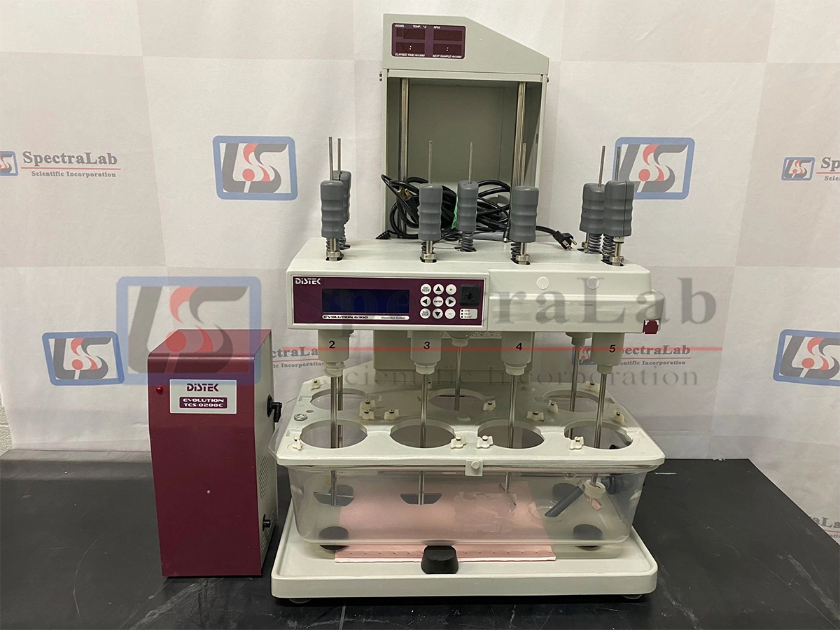Distek Evolution 6300 Water Bath Dissolution with TCS-0200C Thermocirculator | LabX.com