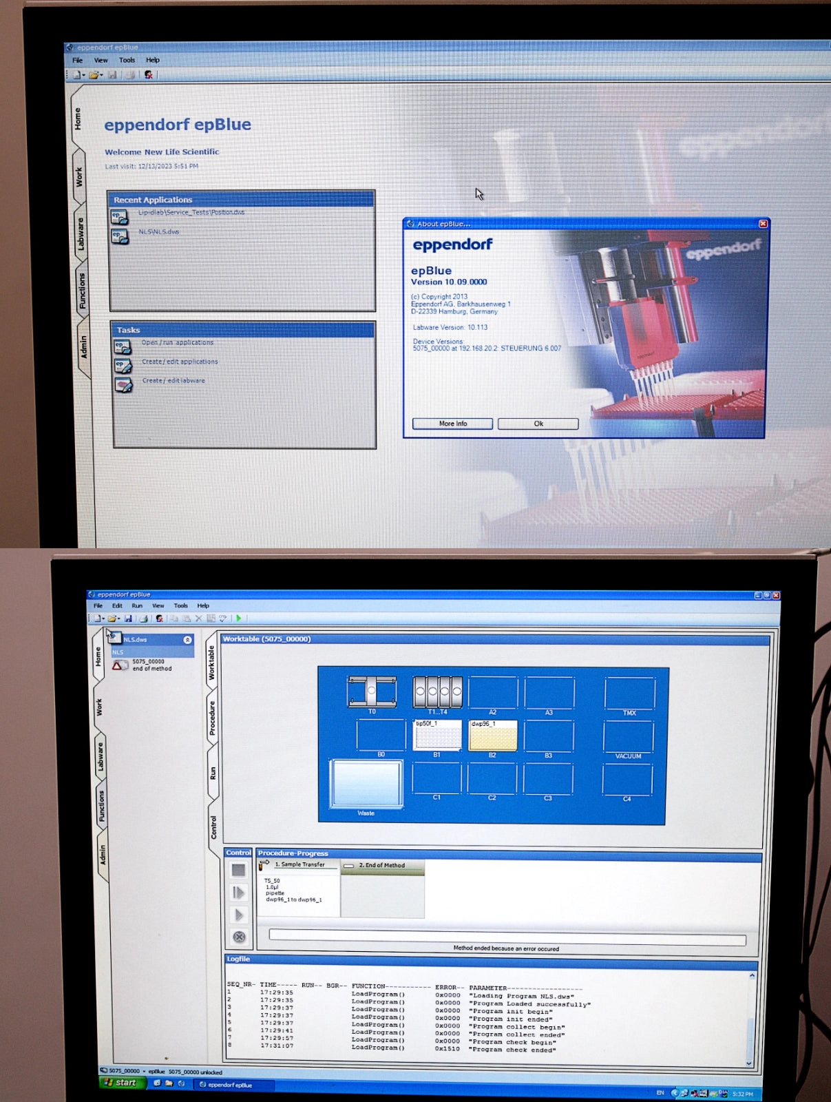 Eppendorf epMotion 5075 Liquid Handler w/ Gripper Dispensing Tools & PC ...