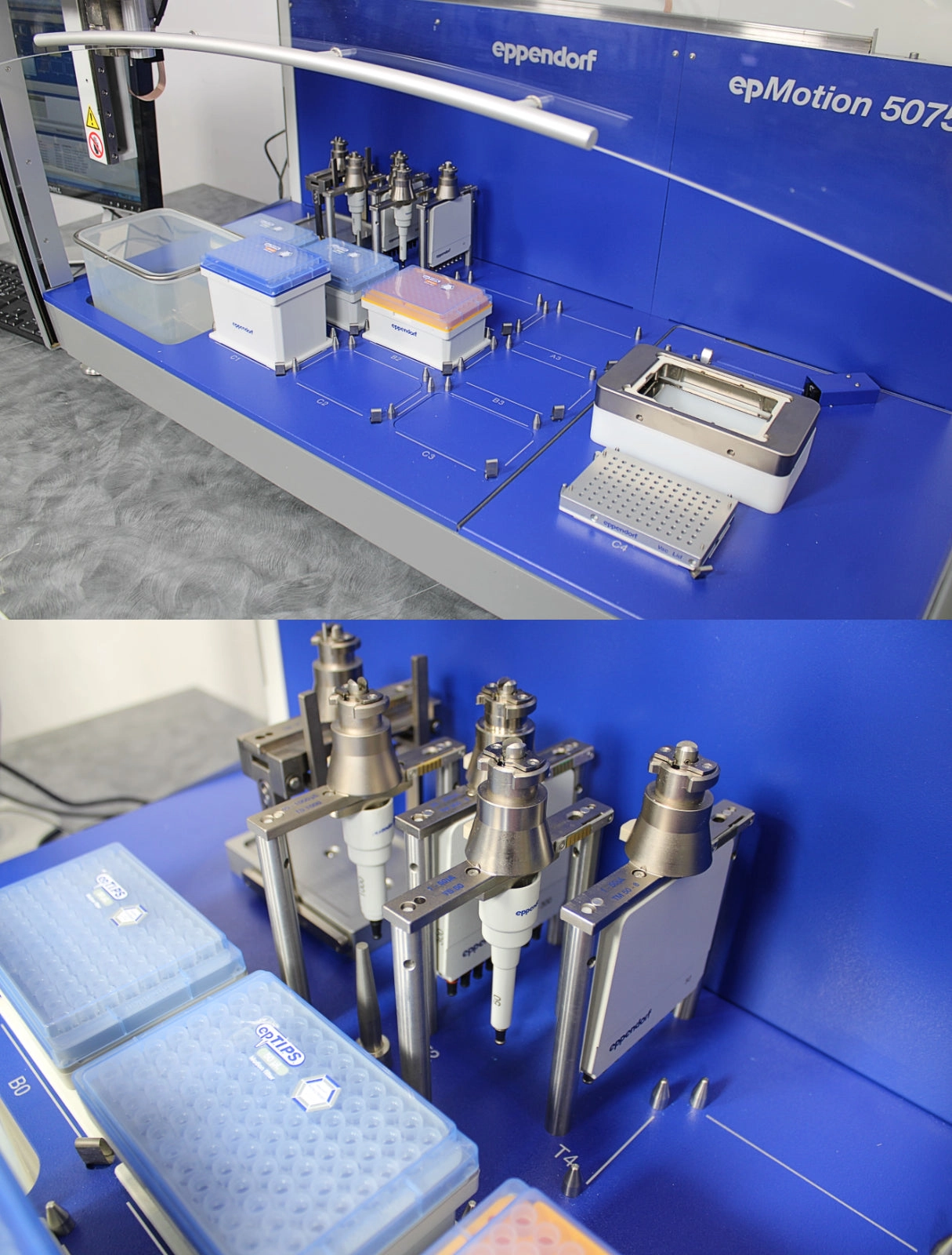 Eppendorf epMotion 5075 Liquid Handler with Vacuframe, Thermo Shaker PC ...