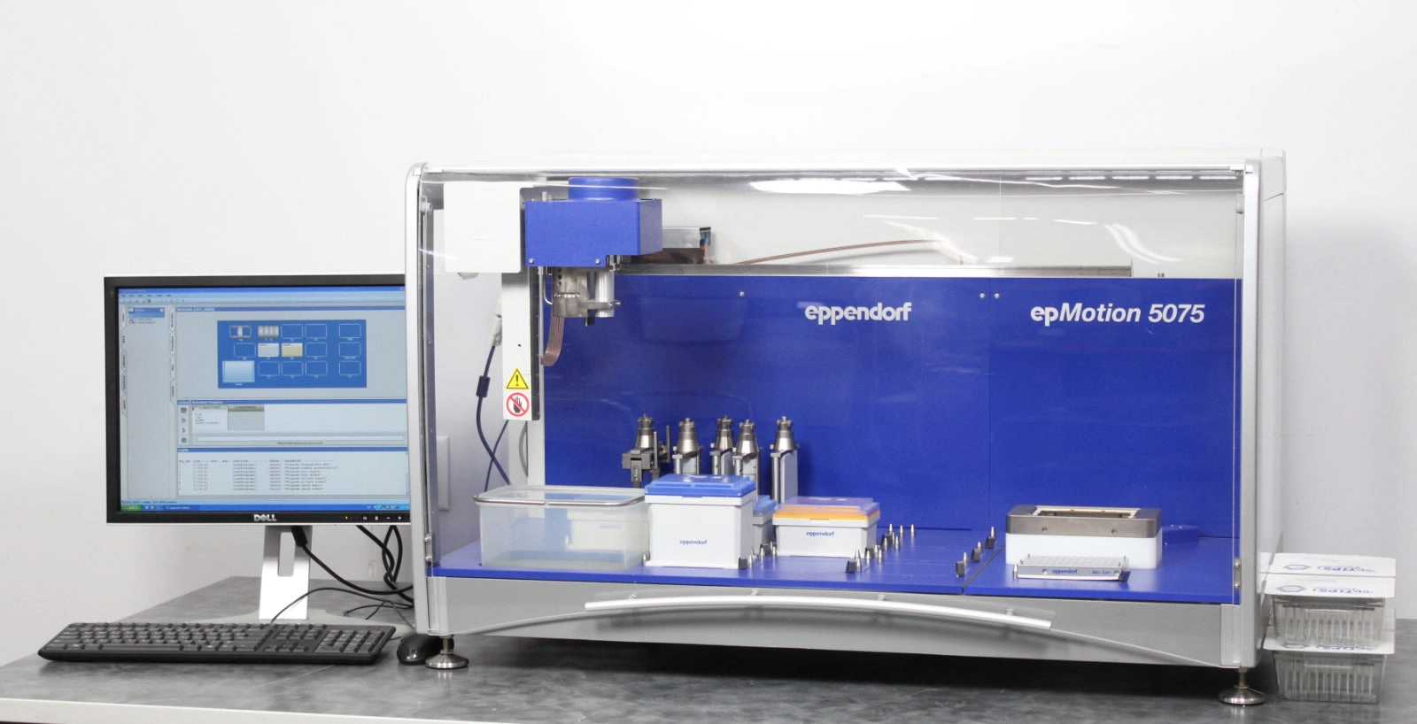 Eppendorf epMotion 5075 Liquid Handler w/ Gripper Dispensing Tools & PC ...