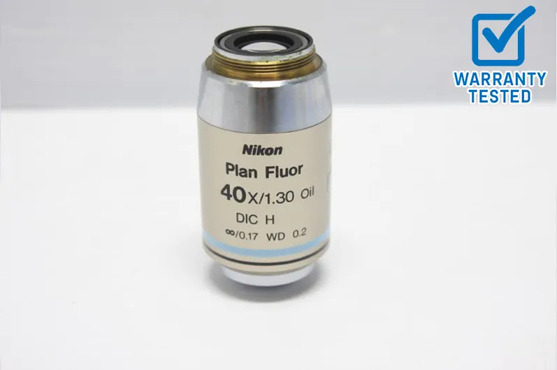 Nikon Plan Fluor 40x/1.30 Oil DIC H Microscope Objective Unit 6 | LabX.com