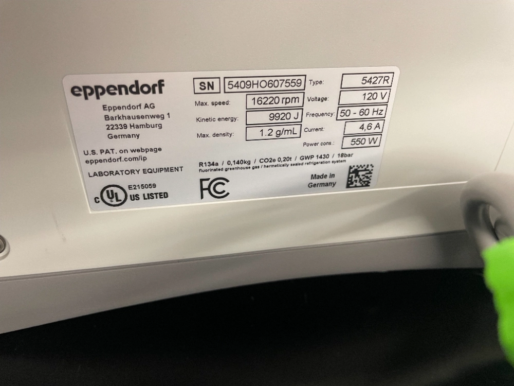 Eppendorf 5427R Refrigerated Centrifuge | LabX.com