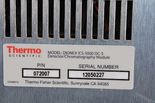 Thermo Scientific Dionex ICS-5000 DC-5 Ion Chromatography HPIC System ...