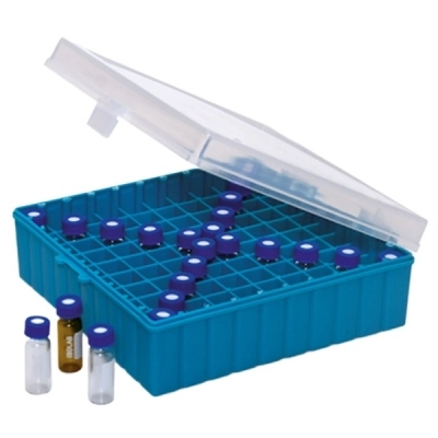 Isolab Tube Box - P.P - 100 Well - Hinged Lid - Purple 1 Piece / Pack ...