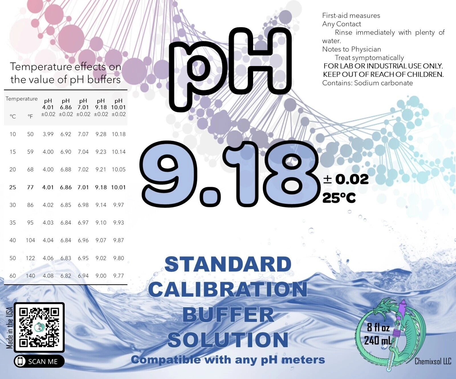 PH Calibration Solution PH Buffer Calibration Kit - 250mL PH 4.00 & 7. ...